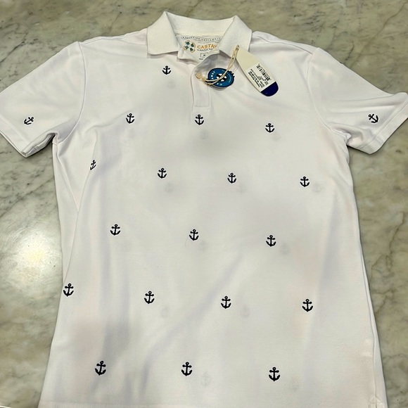 castaway Nantucket | Shirts | Castaway Nantucket Islander Polo Anchors ...